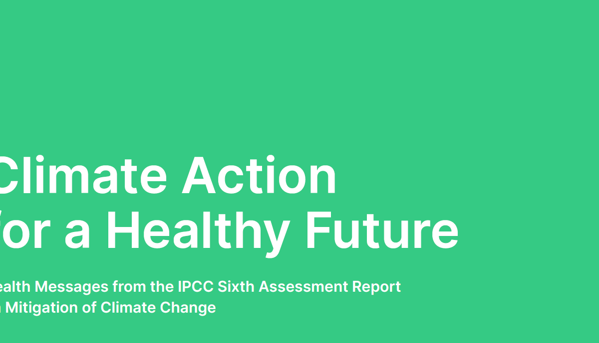 Climate action for a healthy future – UK Health Alliance on Climate Change